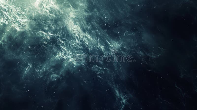 Mystic Deep Sea Nebula: Abstract Dark Teal Texture Background Stock ...