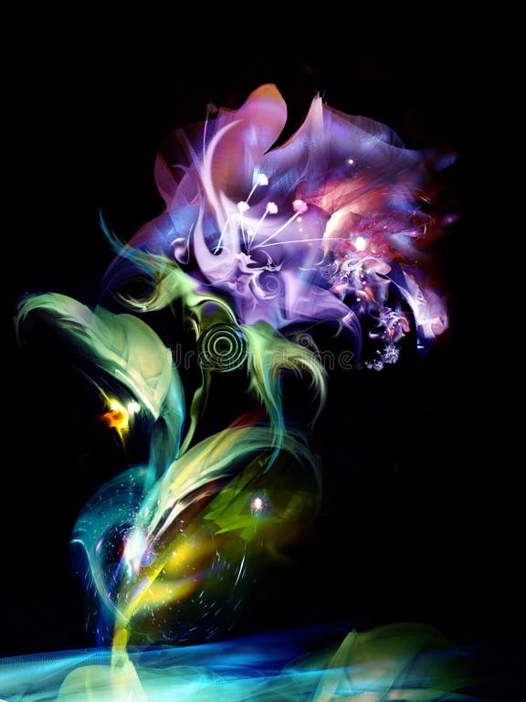 Mystic flower stock illustration. Illustration of shines - 7365387