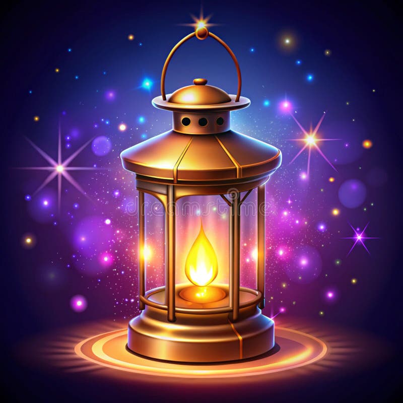 Mystic Lantern Sparkle Icon Stock Illustration - Illustration of islamic, glow: 368709905