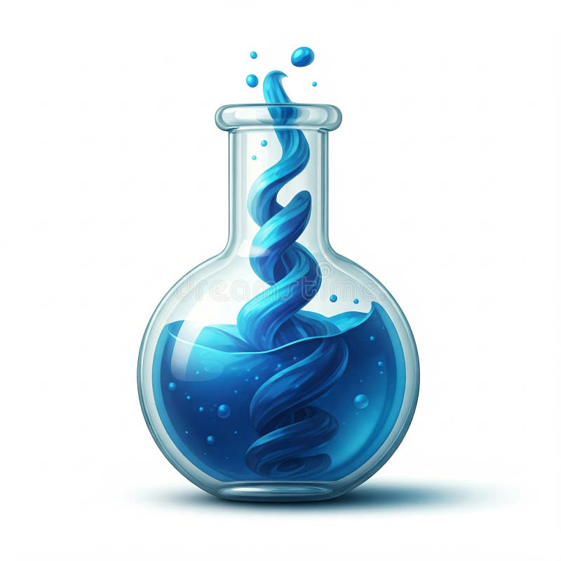 Mystic Mana Potion stock illustration. Illustration of crafted - 358990001