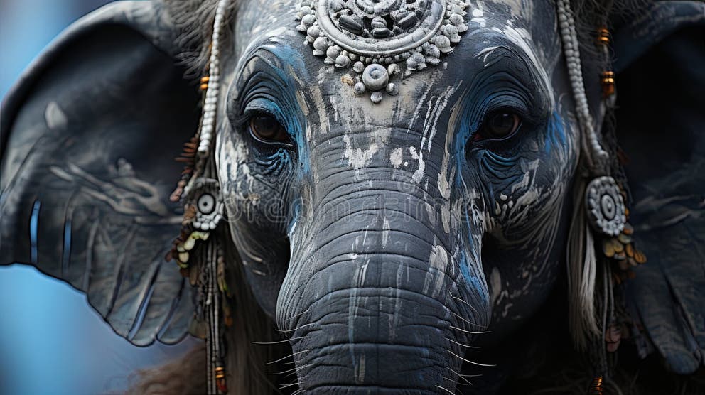 Mystic Pachyderm Mandala stock illustration. Illustration of mystic - 287998923