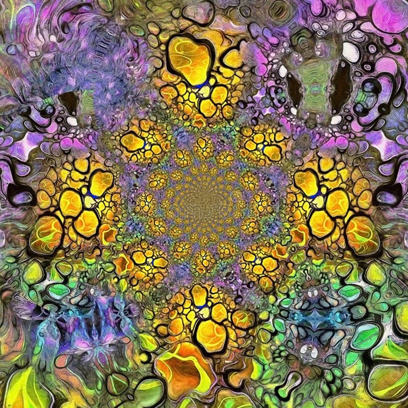 Mystic fractal stock illustration. Illustration of canvas - 157671363