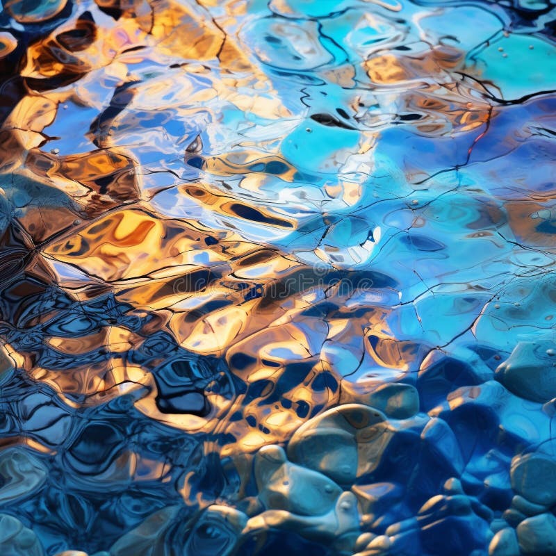 Mystic Reflections: Enigmatic Patterns Mirrored in a Shimmering Pool of ...
