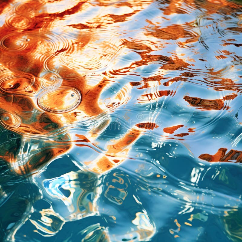 Mystic Reflections: Enigmatic Patterns Mirrored in a Shimmering Pool of ...