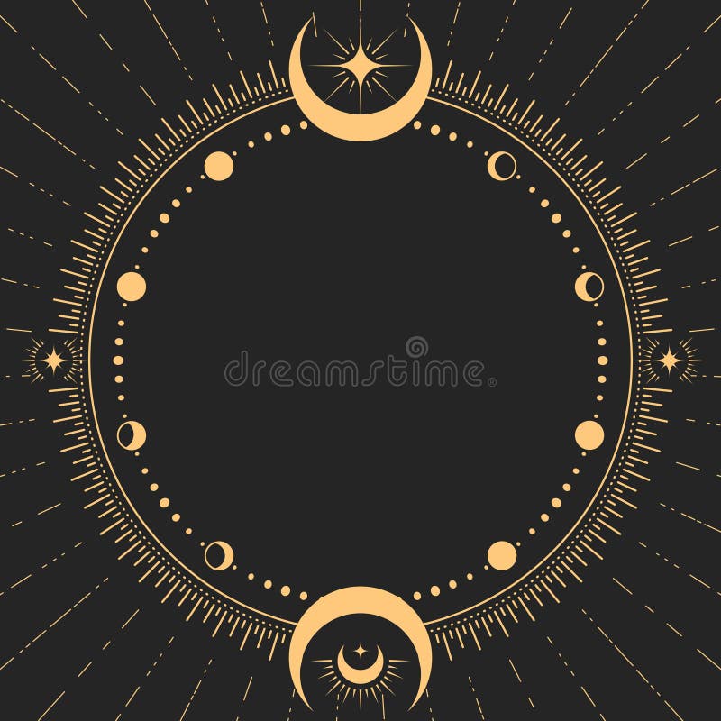 Moon Phases Border