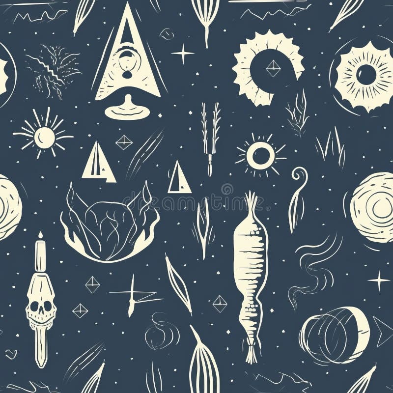 Seamless Occult Pattern Stock Illustrations – 5,356 Seamless Occult Pattern Stock Illustrations ...