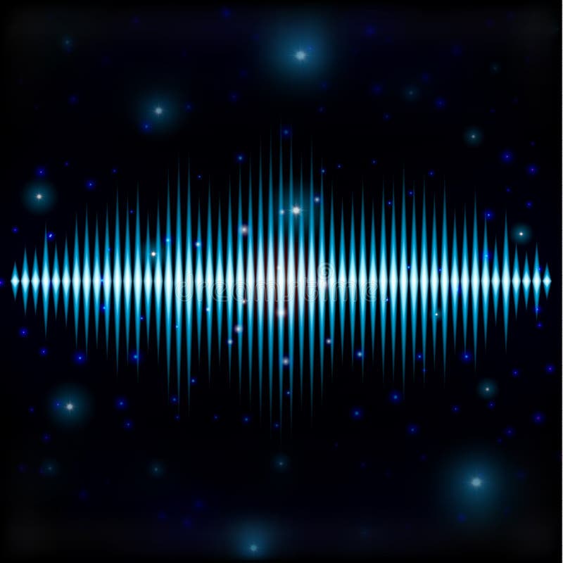 Mystic Shiny Sound Sign in Blurred Space Stock Vector - Illustration of ...