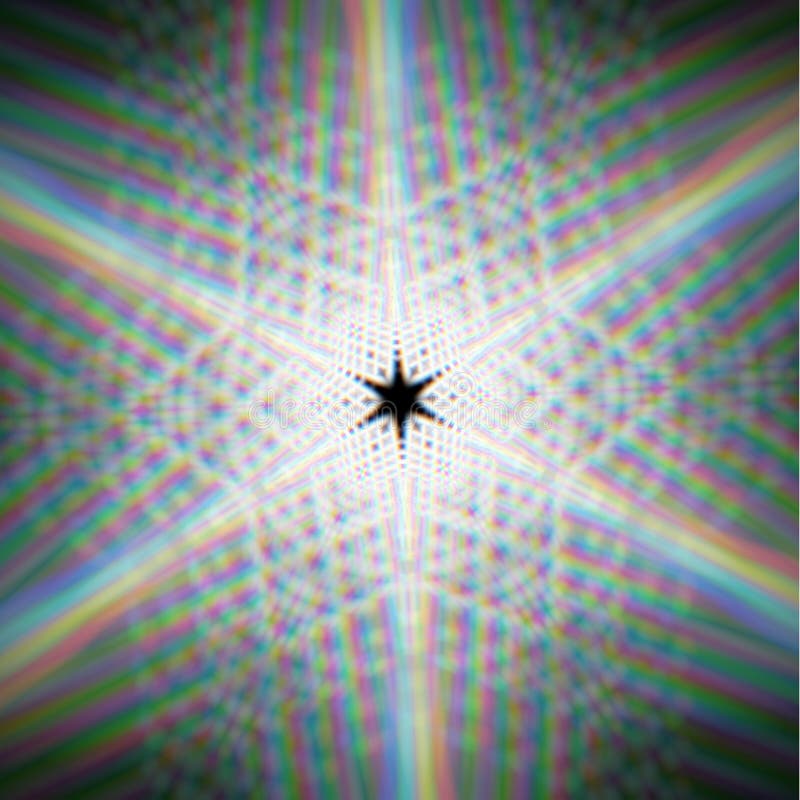 Mystic Shiny Star with with Optical Aberrations Stock Vector ...