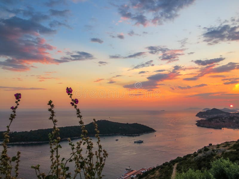 Mystic sunset stock image. Image of colored, fabulous - 72246843