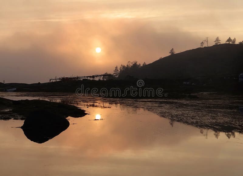 Mystic sunset II stock image. Image of watch, observe, night - 35753