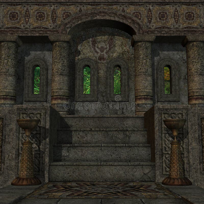 Mystic Temple stock illustration. Illustration of walkway - 5347165