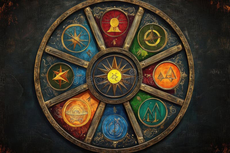 The Mystic Wheel of Ancient Symbols, Unveiling the Secrets of the ...
