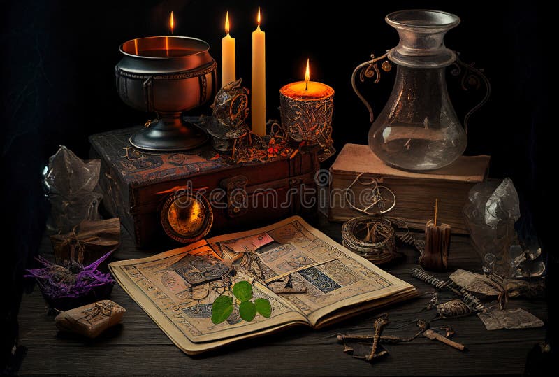 Mystical Abstract Plot on the Theme of Astrology and Witchcraft with ...