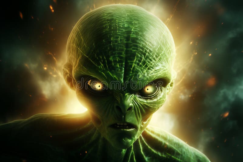 Mystical Alien Portrait, Fantasy Art, Outer Space Concept Science ...