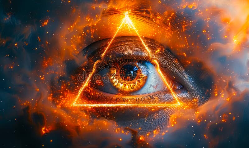 Mystical Eye Triangle Stock Illustrations – 1,350 Mystical Eye Triangle ...