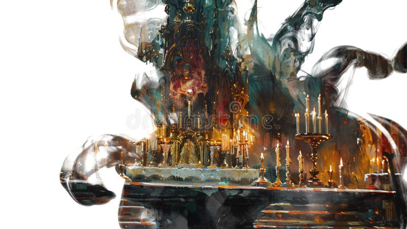 Mystical Ancient Ritual 4K Ink Splash Animation Stock Footage - Video ...