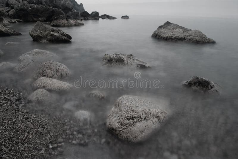 Mystical beach stock photo. Image of coast, rocky, scenic - 57455506