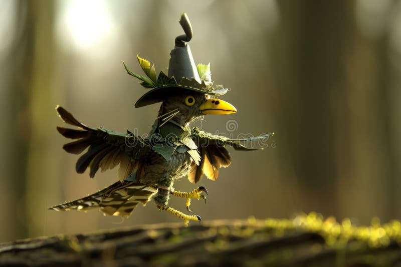 Enchanted Avian Enigma stock illustration. Illustration of magical ...