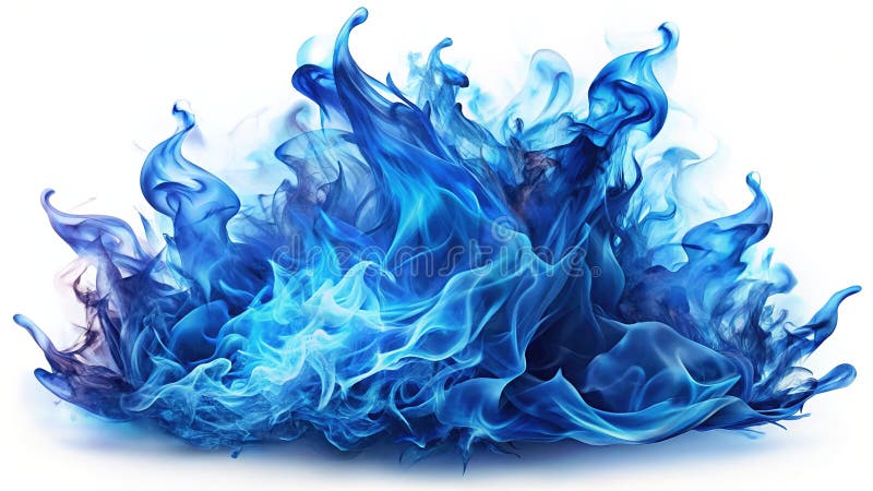 Mystical Blue Flames Transparent PNG Ethereal Fire Effect for Design ...