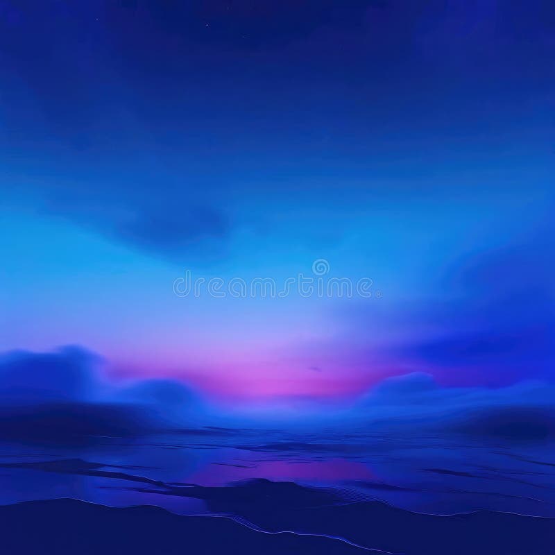 Mystical Blue Surreal Landscape Stock Image - Image of adventure ...