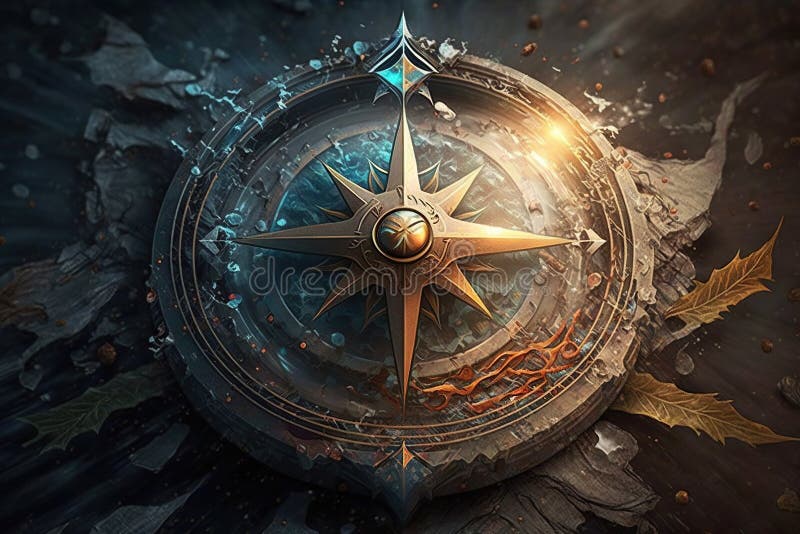 Mystical Compass that Points in the Direction of the Wealth, Created ...