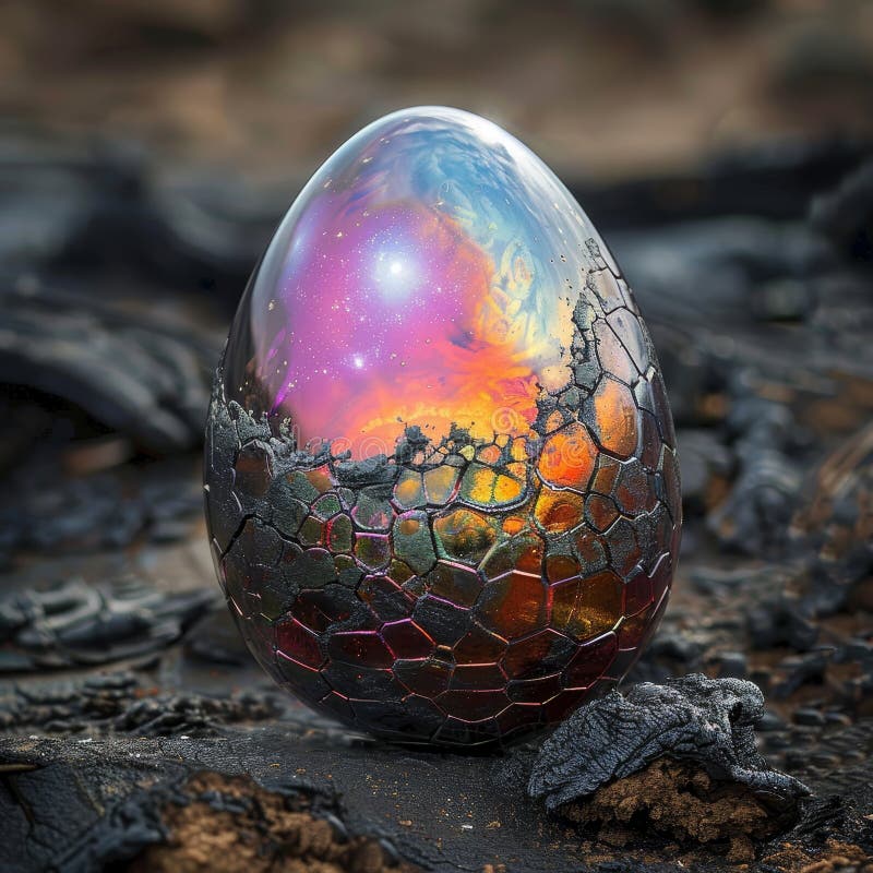 Mystical Cosmic Egg stock illustration. Illustration of imagination ...