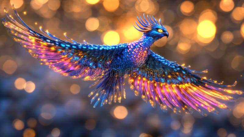 Mystical Creature: a Dynamic and Vibrant 3D Rendering of an Imaginative ...