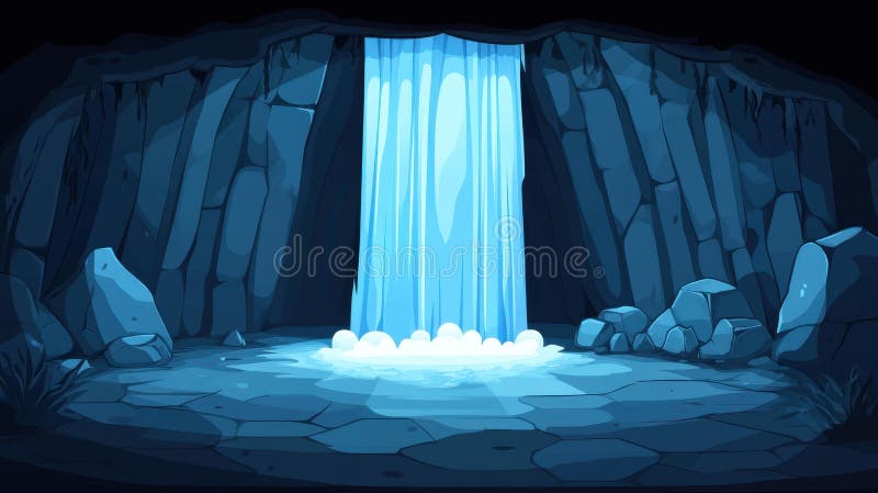 A Mystical D Cave Backdrop with Dancing Shadows, Featuring Unique ...