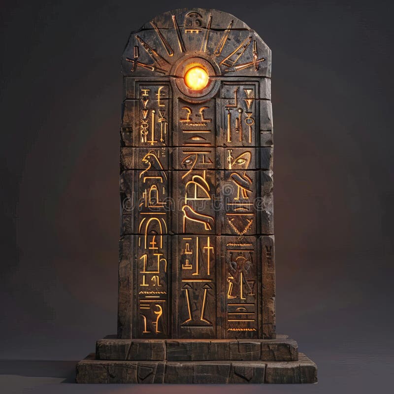 Mystical 3D Model of Ancient Hieroglyphs Deciphered into Data Insights ...