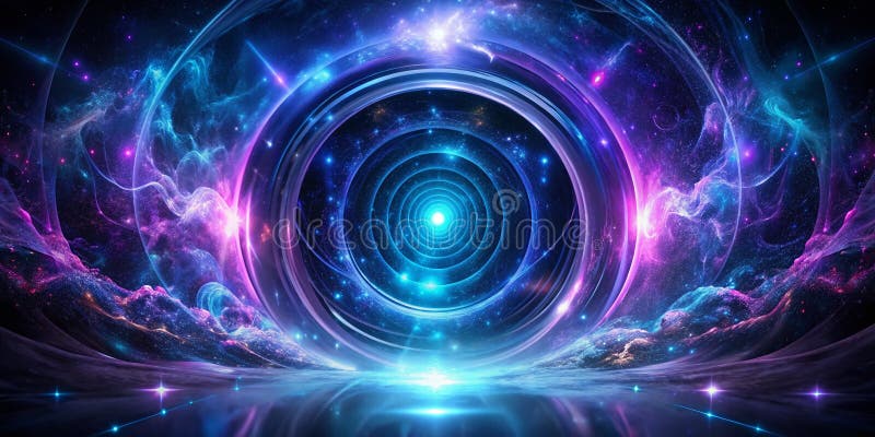 Mystical Dark Portal Animation Background Stunning Abstract Design with Glowing Effects for ...