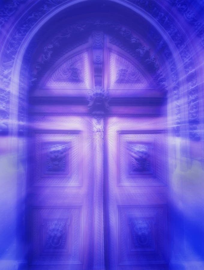 Mystical door stock image. Image of religious, gate, mystic - 659485