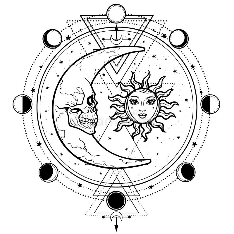 Moon Drawing Stock Illustrations – 85,849 Moon Drawing Stock ...