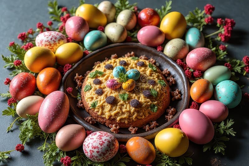 Mystical Easter Traditions Illustrated in Vivid Detail Stock ...