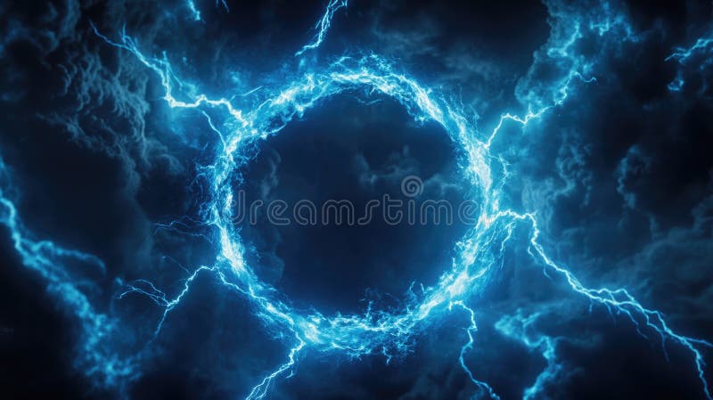 Mystical Electric Vortex stock photo. Image of futuristic - 385840220