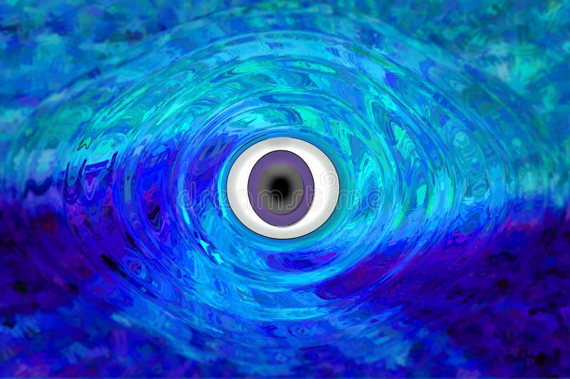 Mystical Eye stock illustration. Illustration of colorful - 12409028