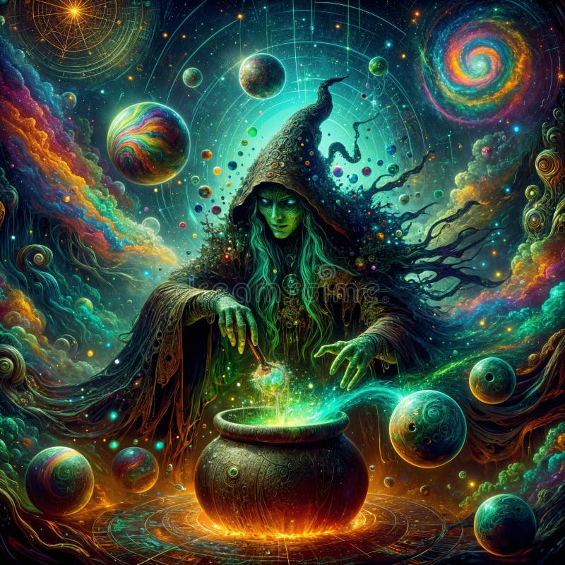 "Mystical Figure in the Forest," (Gen, a.I.) Stock Illustration ...