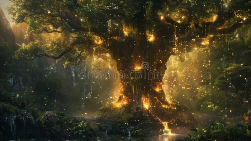 A Mystical Forest Glade is the Setting for a Powerful Ritual As a Group ...