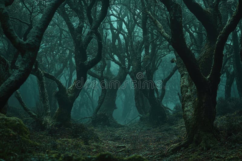 Mystical Forest Pathway stock photo. Image of gothic - 366960400