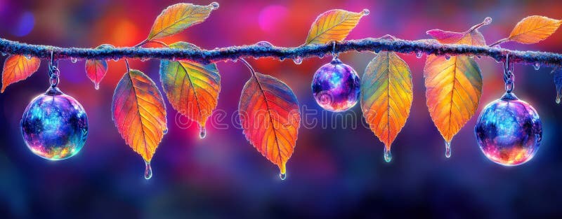 A Mystical Forest, Teeming with Vibrant Colors and Floating Orbs, Forms ...