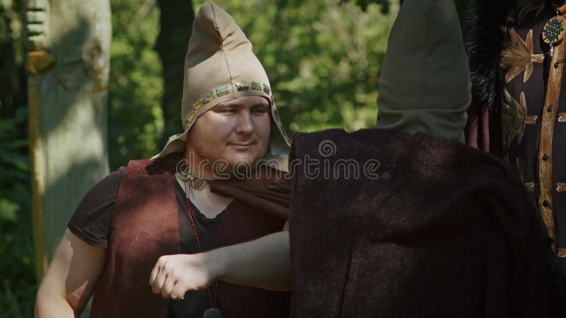 Mystical Fraternal Rite on the Blood of Two Warriors. the Priestess and ...