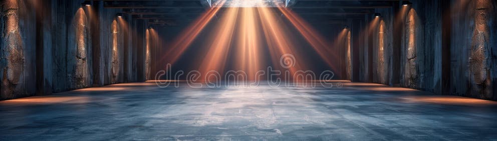 Mystical Hallway Created with Dramatic Light Projections a Captivating ...