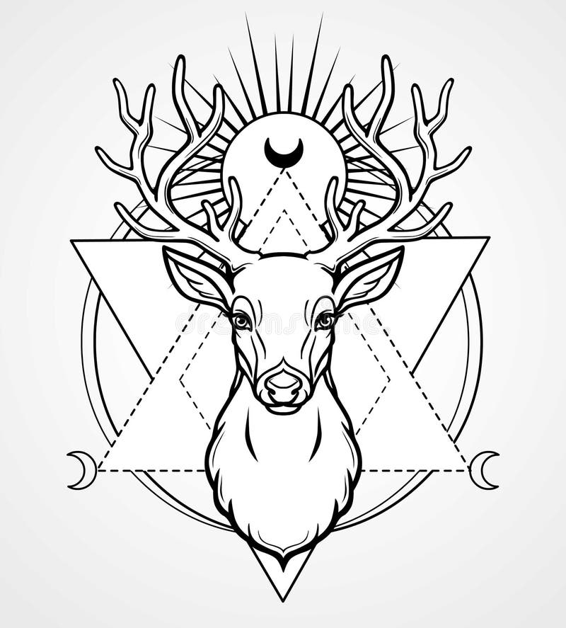 Horned Bug. Mystical Circle. Esoteric Symbol, Sacred Geometry. Stock ... Horned Bug. Mystical Circle. Esoteric Symbol, Sacred Geometry. Stock ...