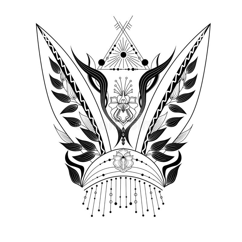 Mystical Items Icon. Esoteric, Boho Mystical Hand Drawn Elements. Magic ...