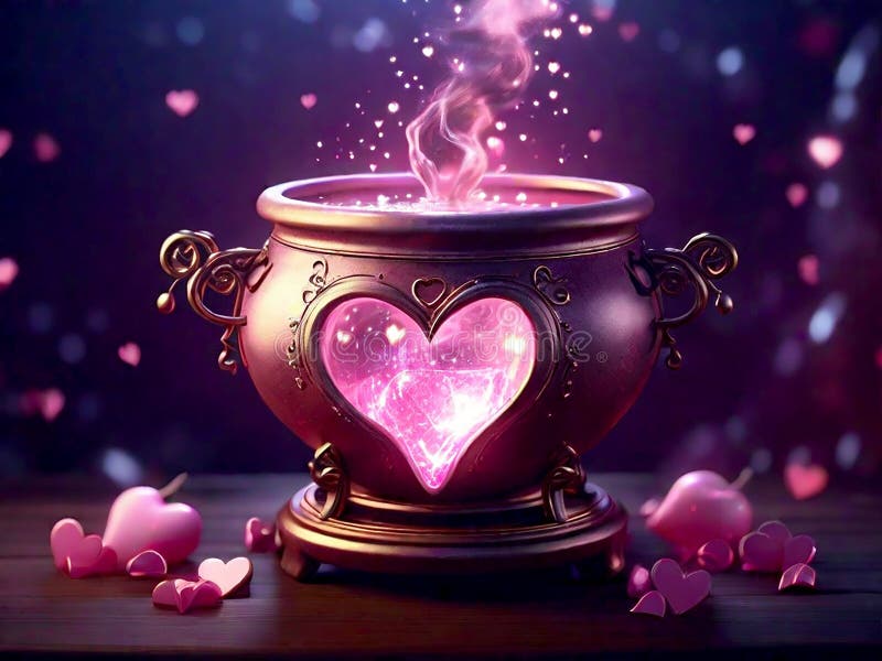 A Mystical Love Potion. Generative Ai Stock Illustration - Illustration ...