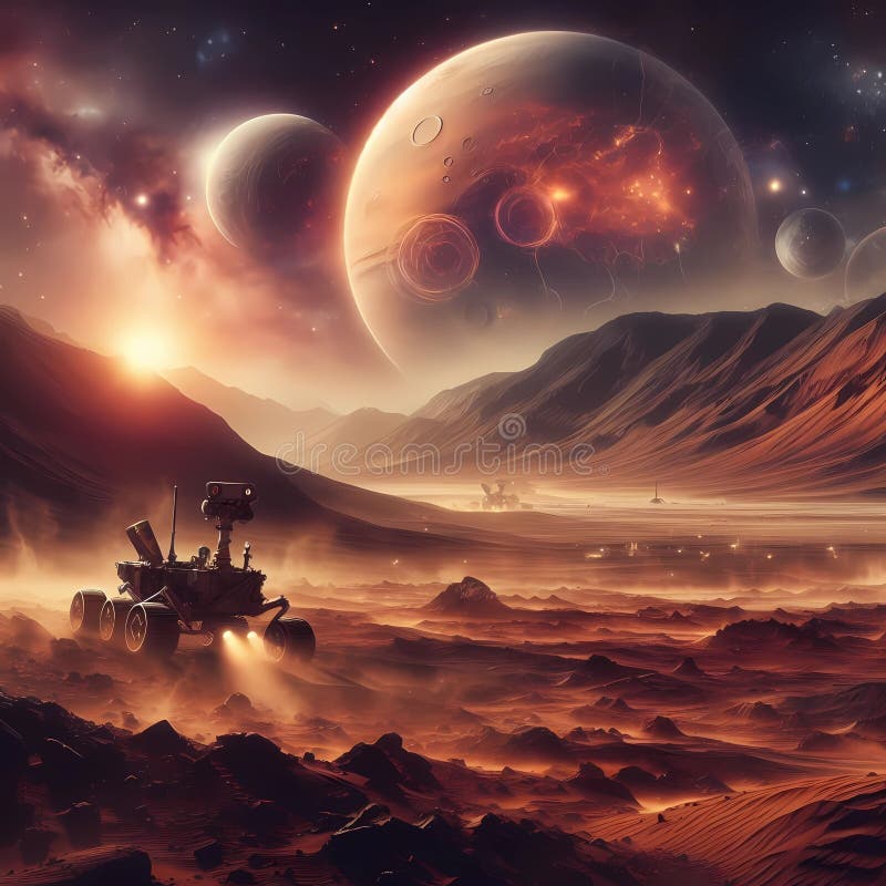 Mystical Mars and Solar System Stock Photo - Image of space ...