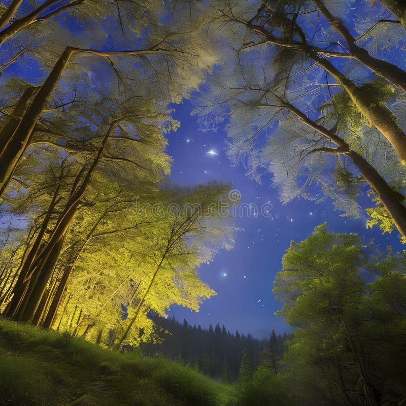 933 Mystical Moonlit Forest: a Magical and Enchanting Background ...