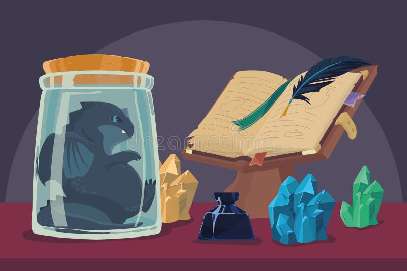 Mystical Objects for Alchemy Stock Vector - Illustration of bohemian ...