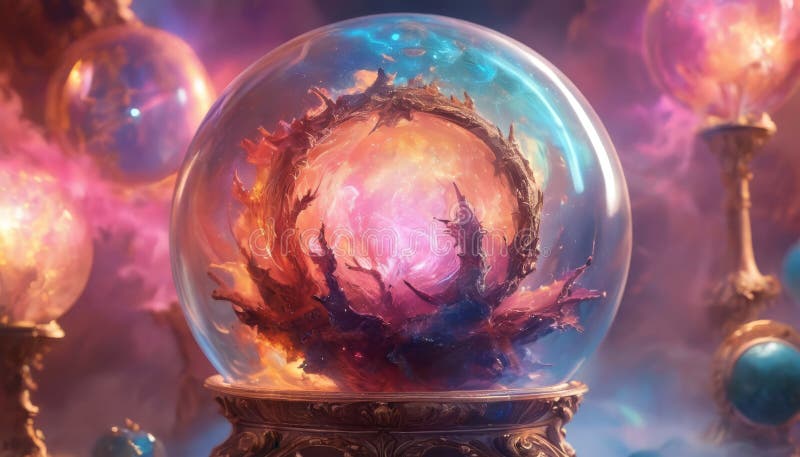 Mystical Orb in Enchanted Setting Stock Image - Image of energy, scifi ...