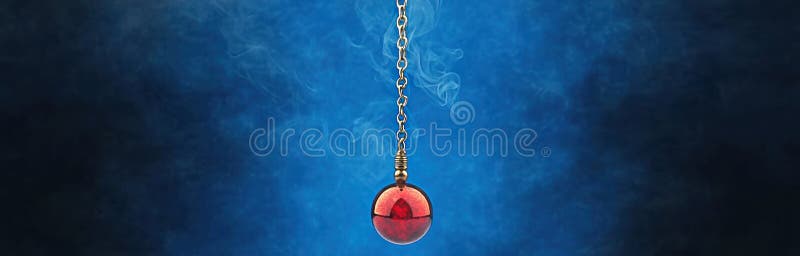 Mystical Pendulum Swinging in Hypnotic Motion with Ethereal Smoke for ...