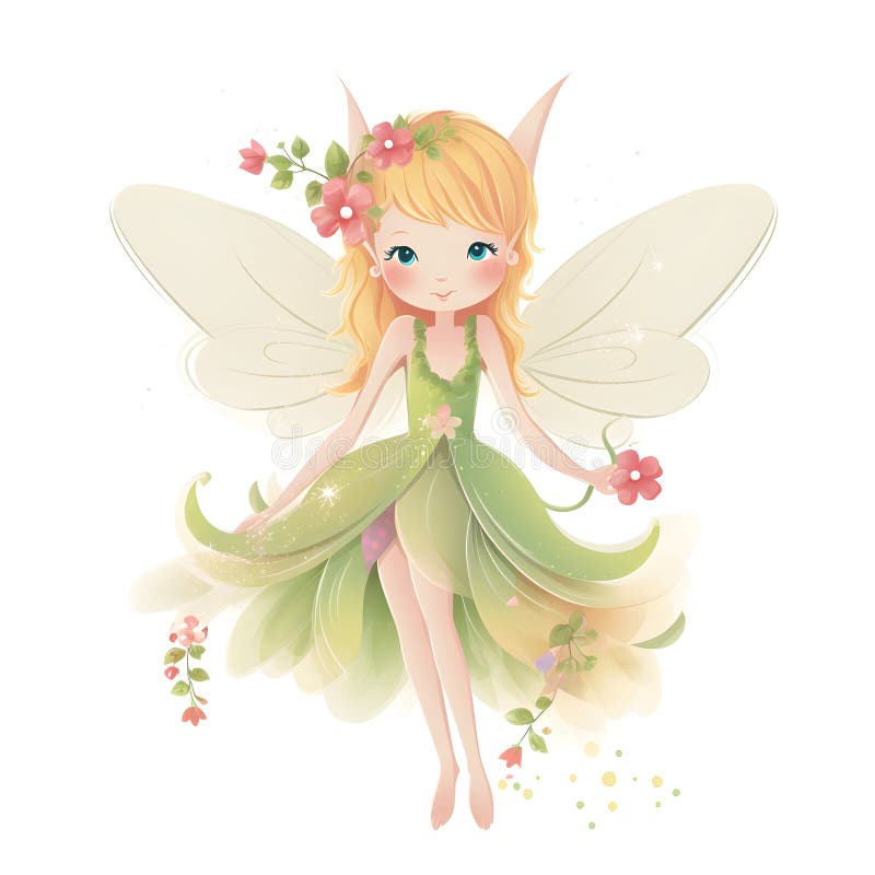 Mystical Pixie Sprite Design Stock Illustration - Illustration of ...
